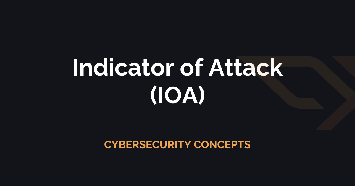 Indicator of Attack (IOA) | PentestPad