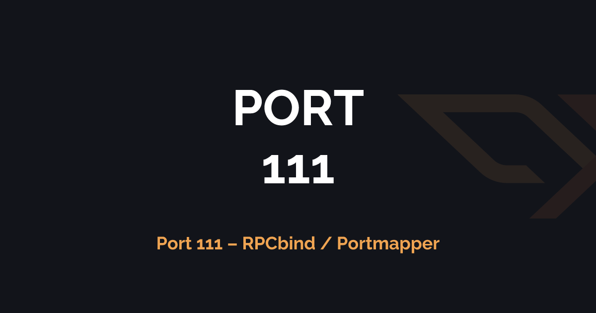 Port 111 – RPCbind / Portmapper | PentestPad