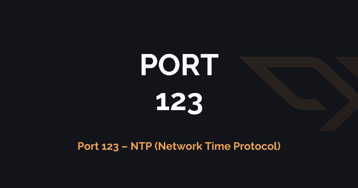 Port 123 – NTP (Network Time Protocol) | PentestPad