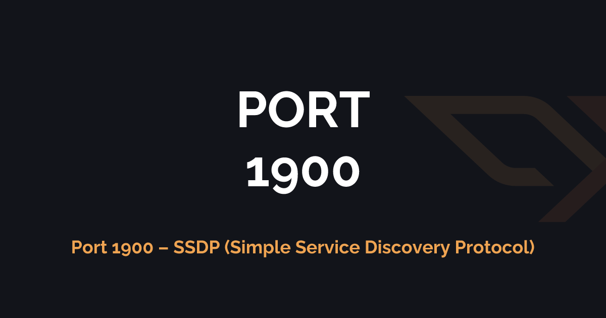 Port 1900 – SSDP (Simple Service Discovery Protocol) | PentestPad