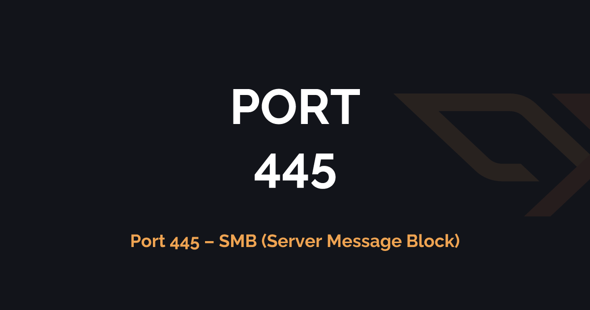 Port 445 – SMB (Server Message Block) | PentestPad