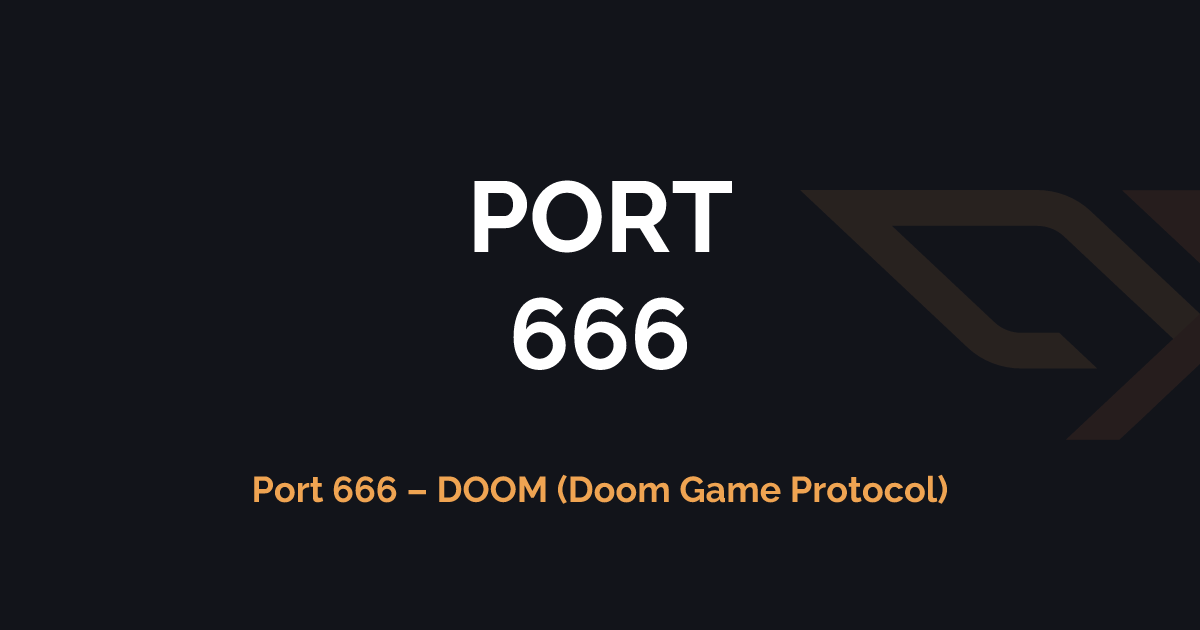 Port 666 – DOOM (Doom Game Protocol) | PentestPad